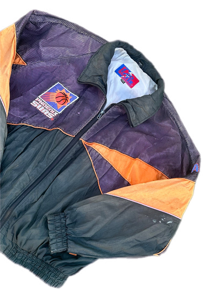 Vintage 90’s NBA Pro Player Phoenix Suns Jacket Mesh Nylon Sz Large XX ...